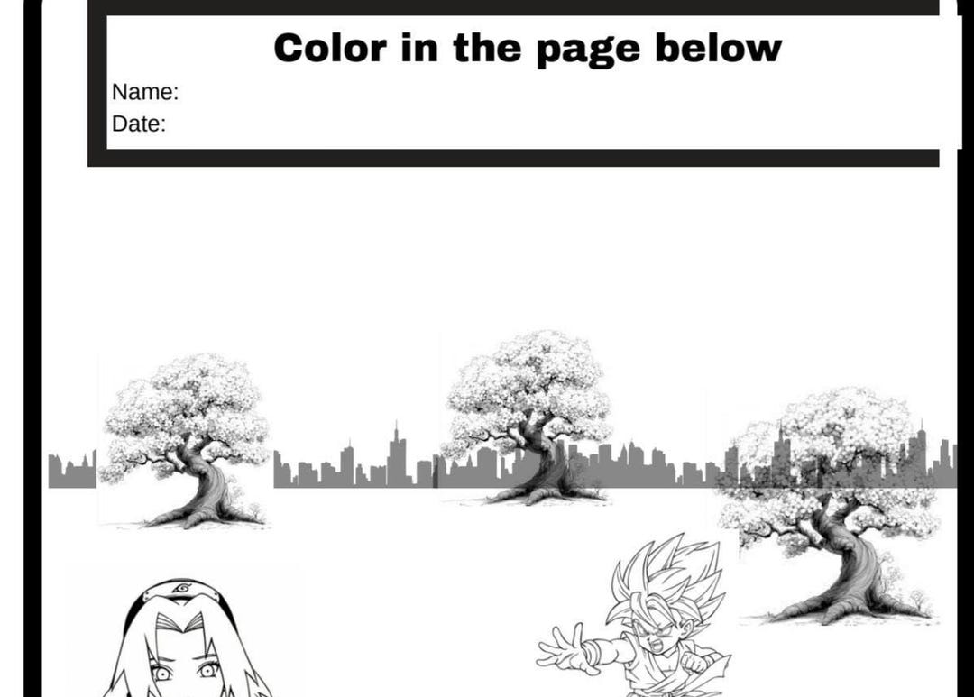 Printable Anime English Worksheets: Character Quizzes & Coloring Pages ...