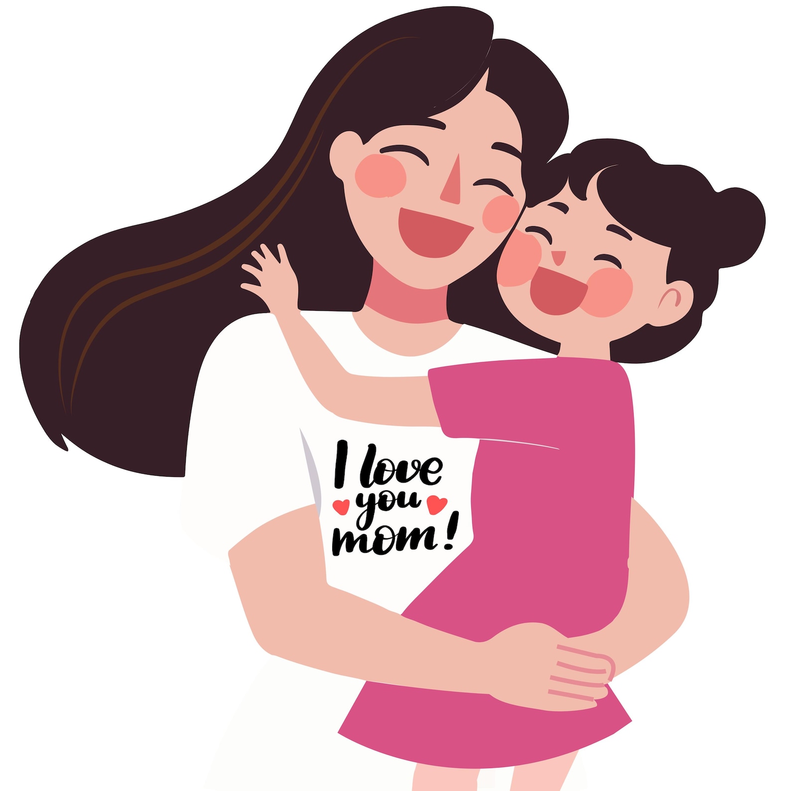 I Love You Mom SVG, Clip Art, I Love You Clipart, I Love You, I Love ...