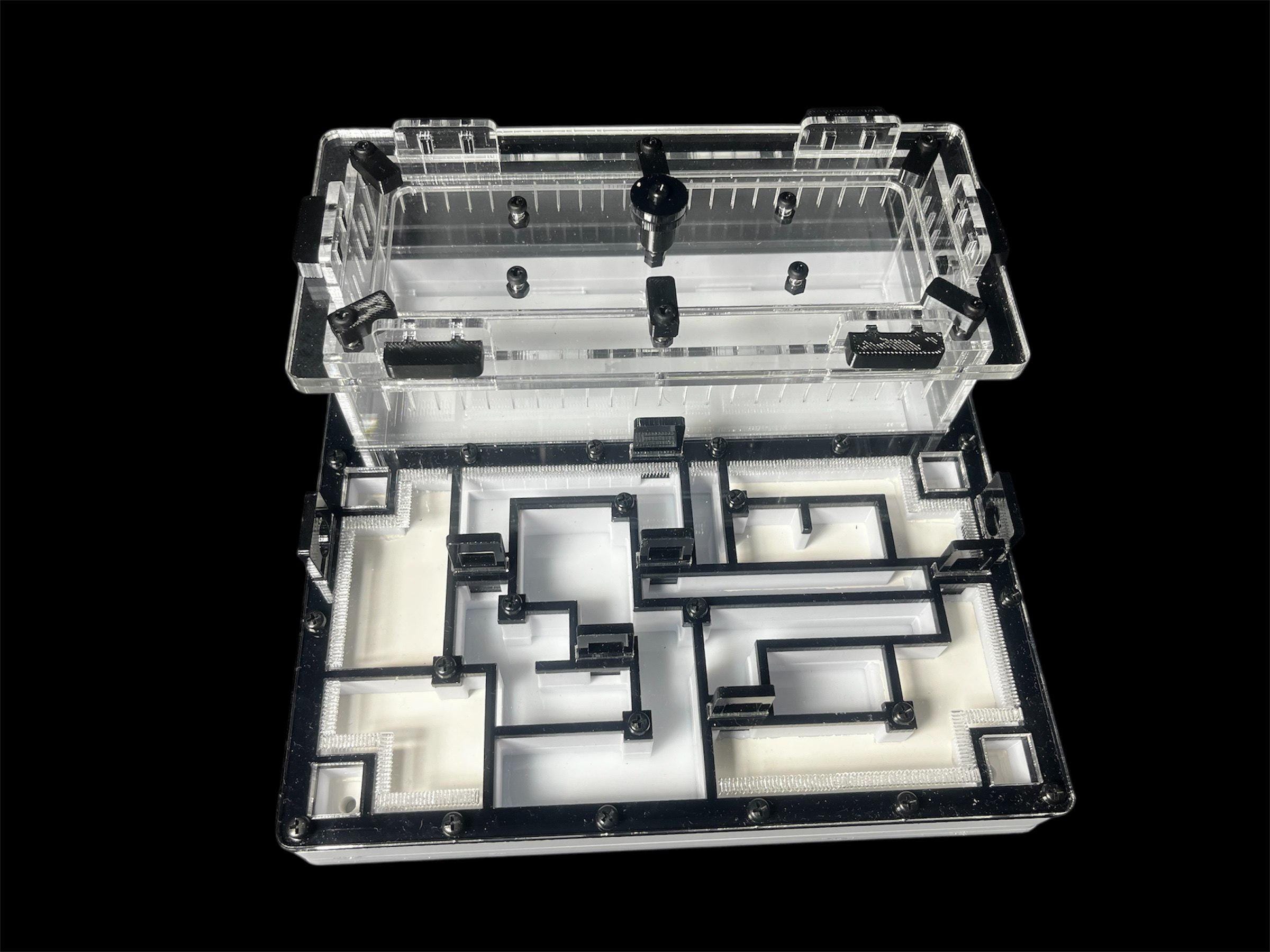 Black Labyrinth Ant Farm Formicarium 200x200x80mm With 5 Sections 4 ...