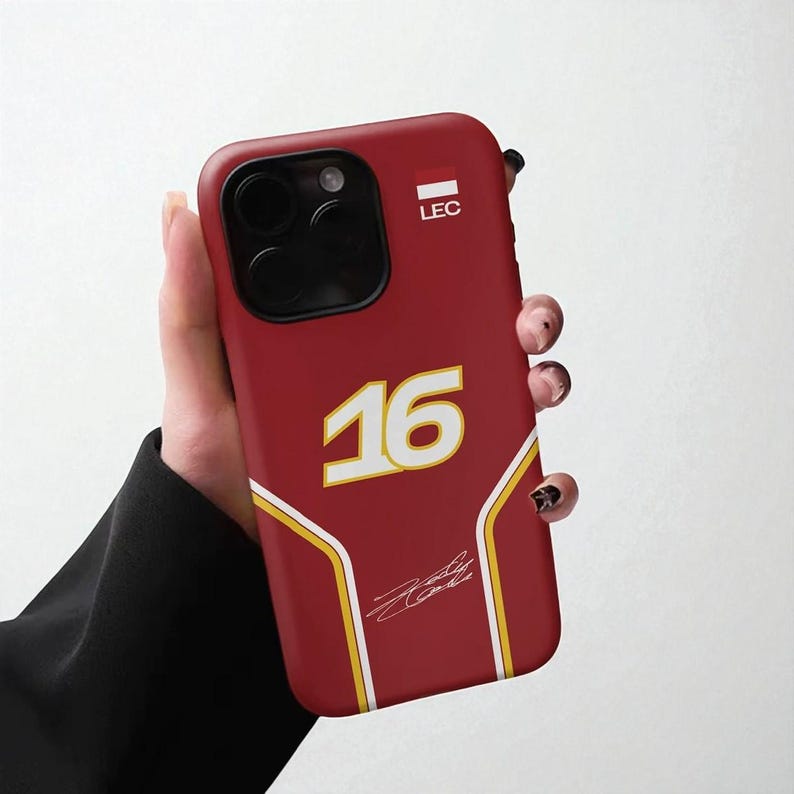 F1 Racing iPhone Case: Motorsport Inspired Number 16 Design - Etsy
