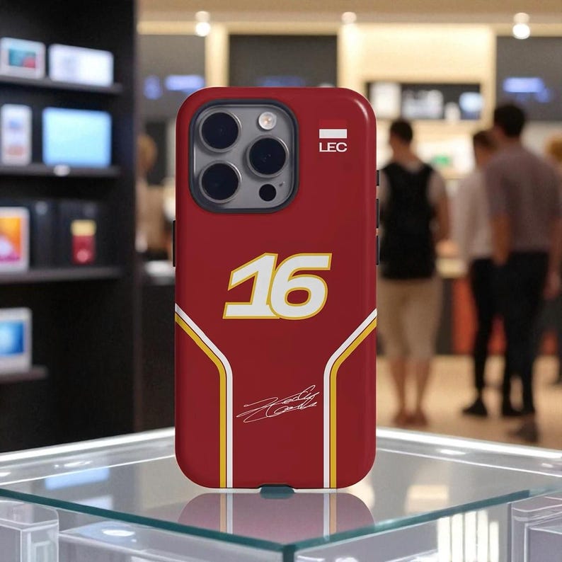 F1 Racing iPhone Case: Motorsport Inspired Number 16 Design - Etsy
