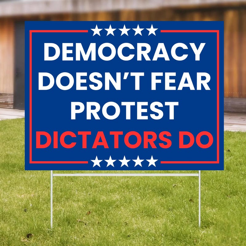 No Kings Protest Signs - Etsy