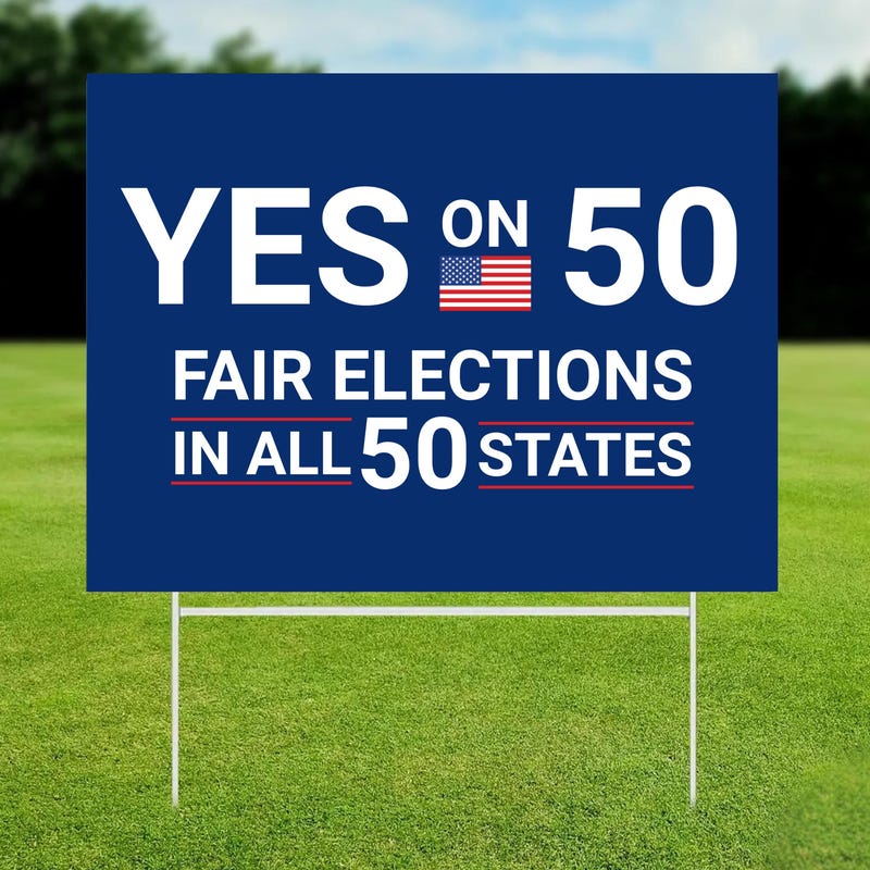 Yes on Prop 50 - Etsy