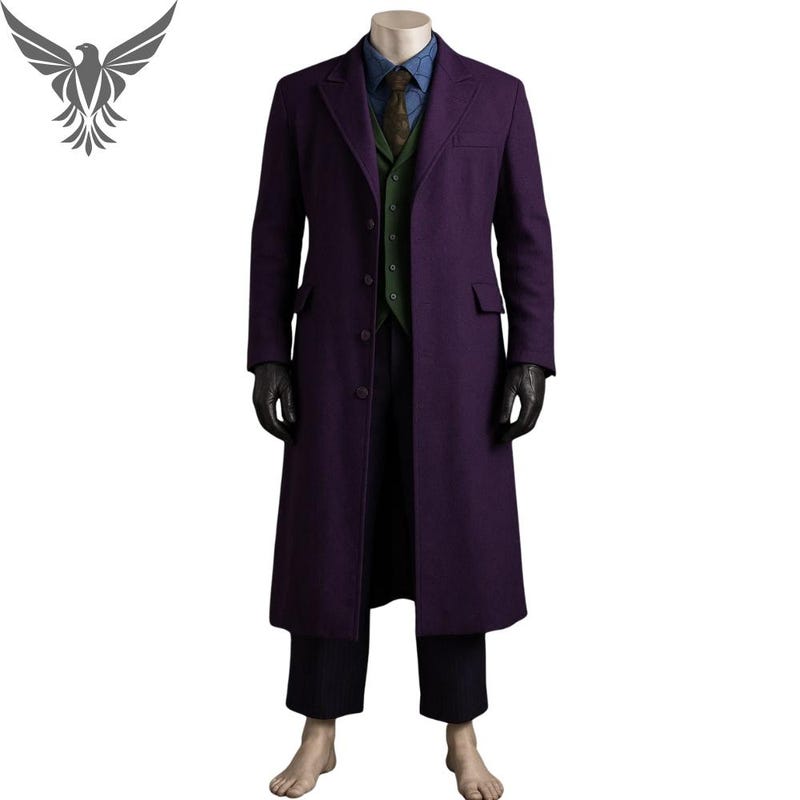 Dark Purple Wool Coat - Etsy