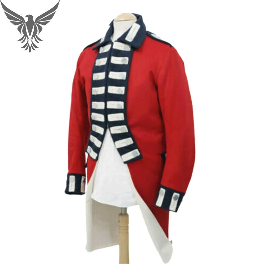 Royal British Army Wool Tailcoat | 1789 Red Patriot Uniform, Lancer ...