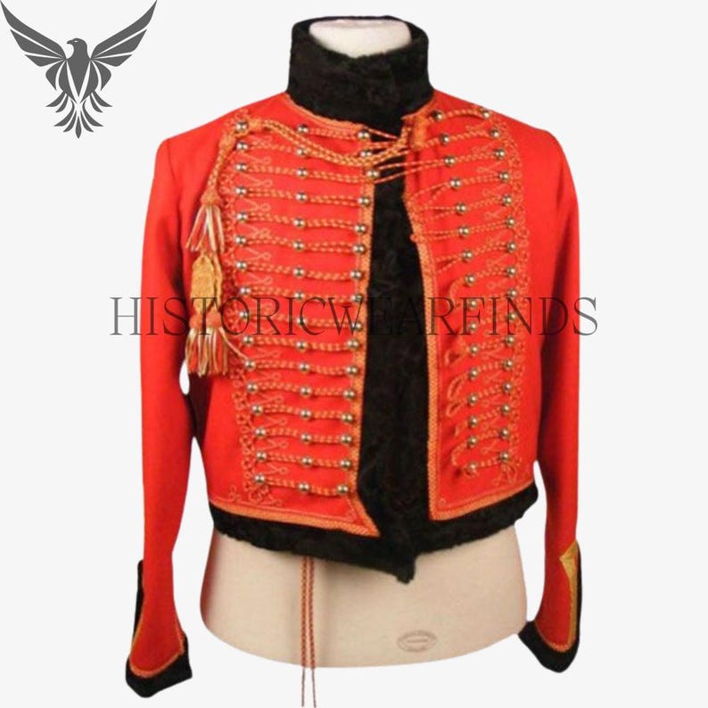 Michael Jackson Inspired Braided Jacket • Steampunk Military Stage Coat ...