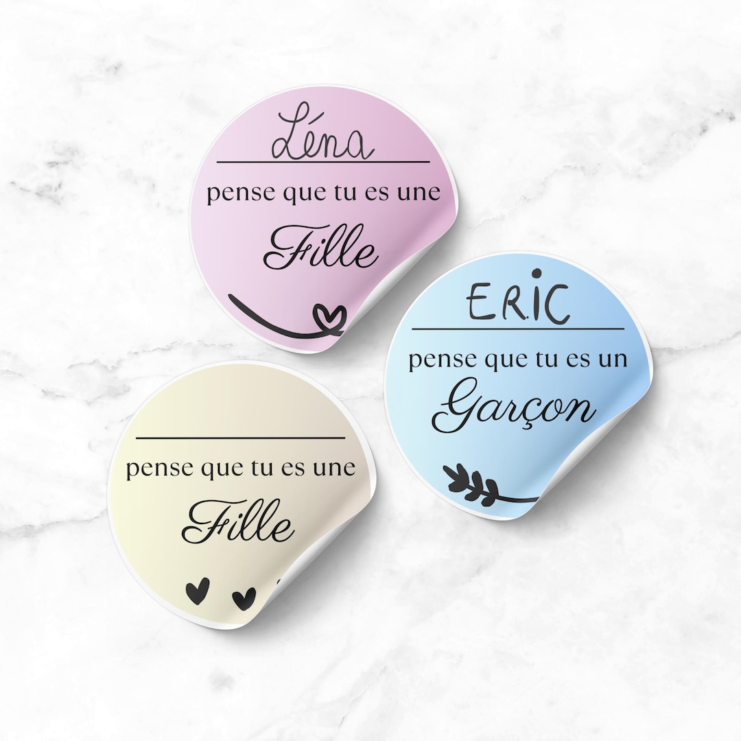 Gender Reveal Stickers | Boy or Girl Prediction Stickers | Printable ...