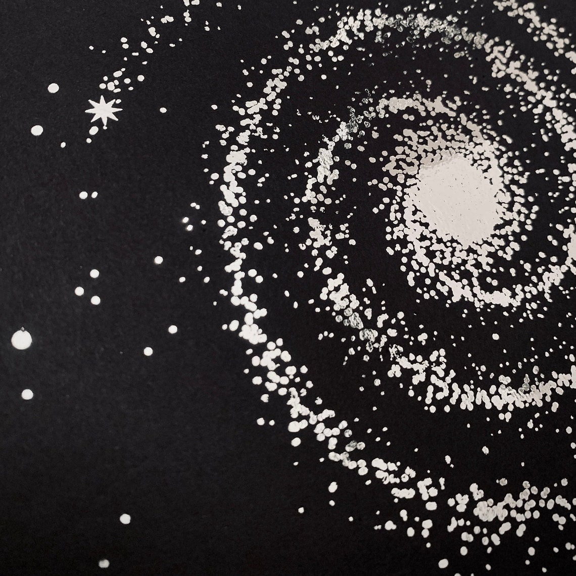 MILKY WAY Galaxy Silver Foil Art Print - Etsy