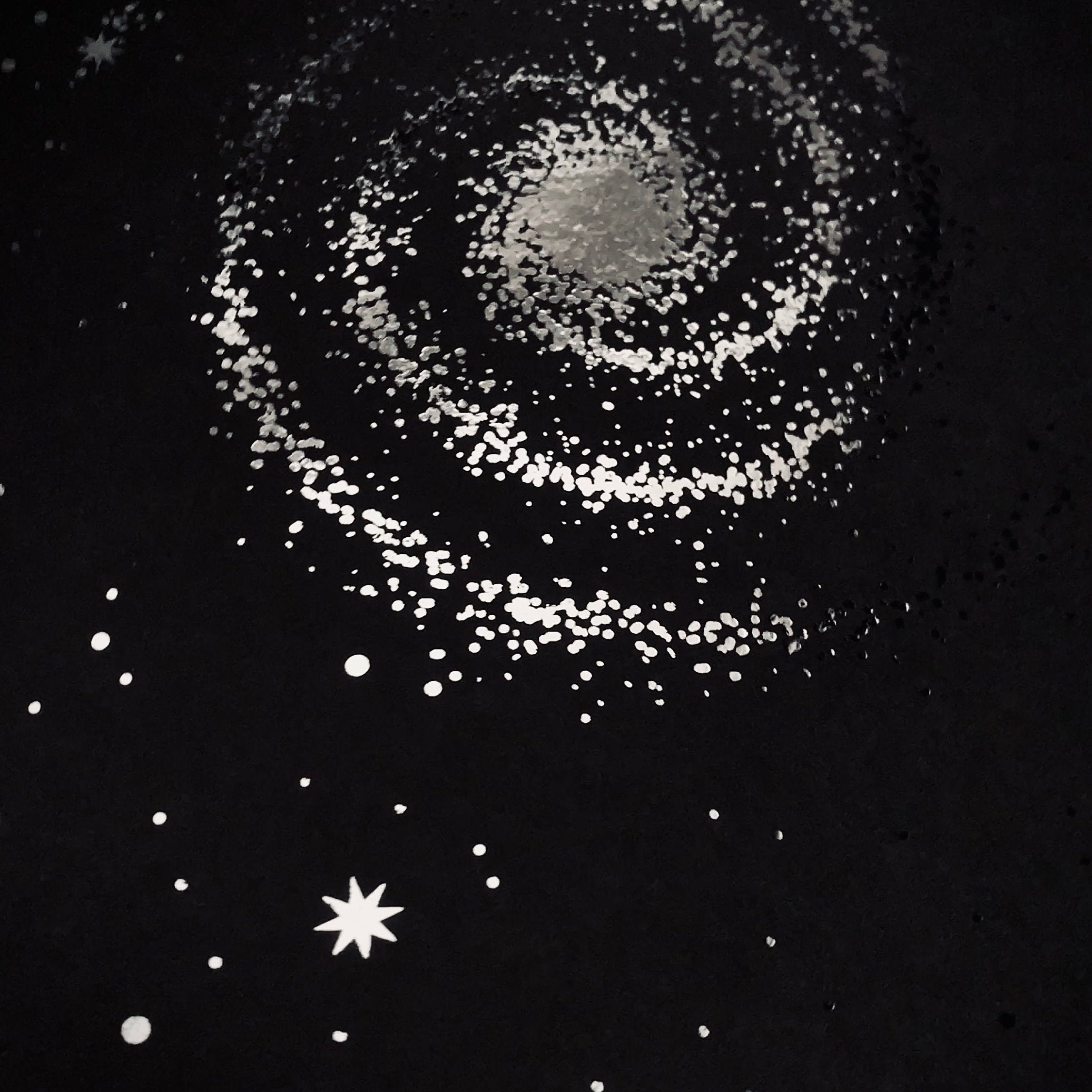 MILKY WAY Galaxy Silver Foil Art Print - Etsy