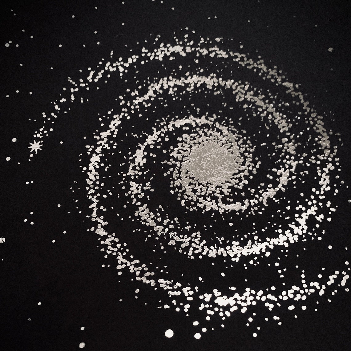 MILKY WAY Galaxy Silver Foil Art Print - Etsy