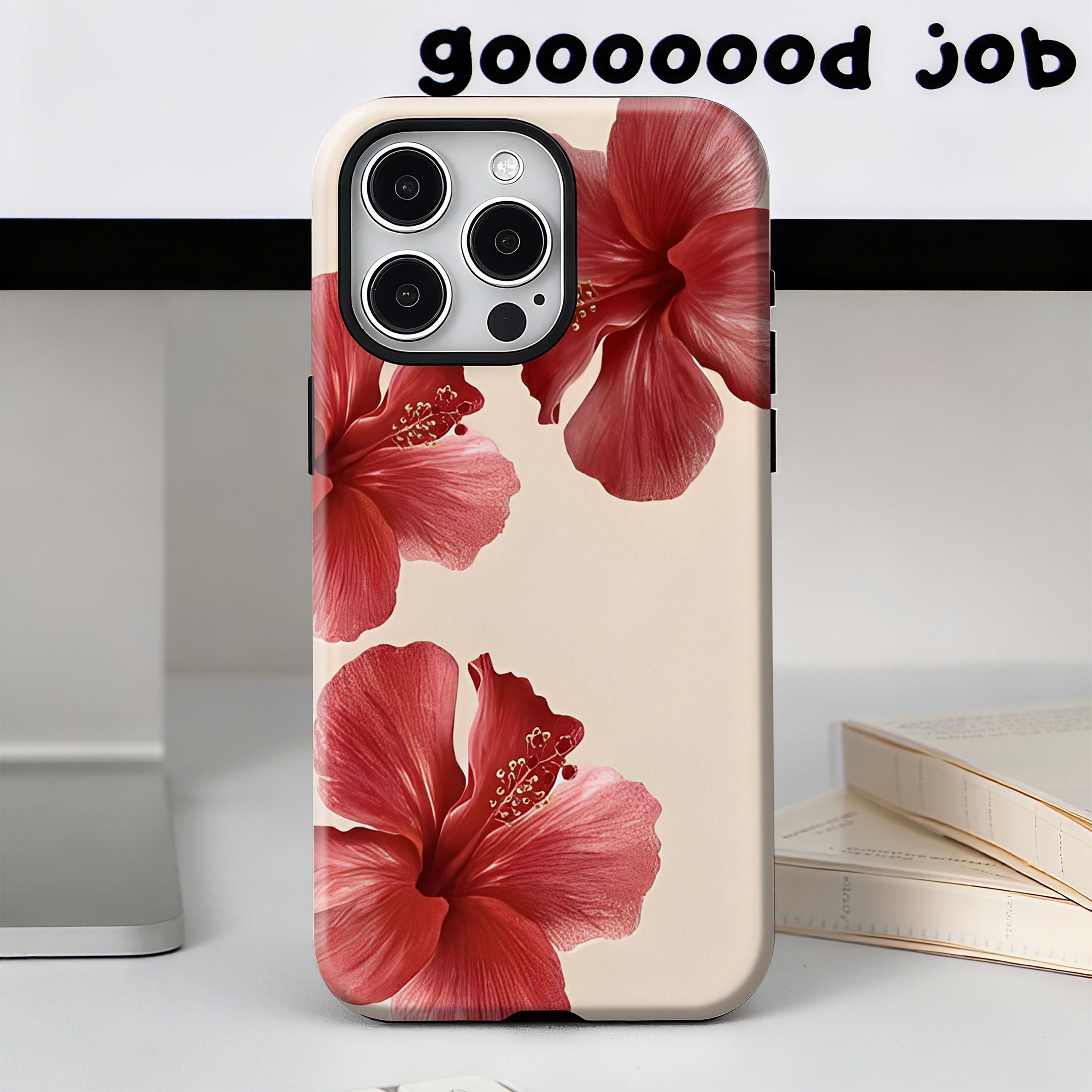 Floral Tropical Hibiscus Phone Case,hawaiian Aesthetic for iPhone 17 16 ...