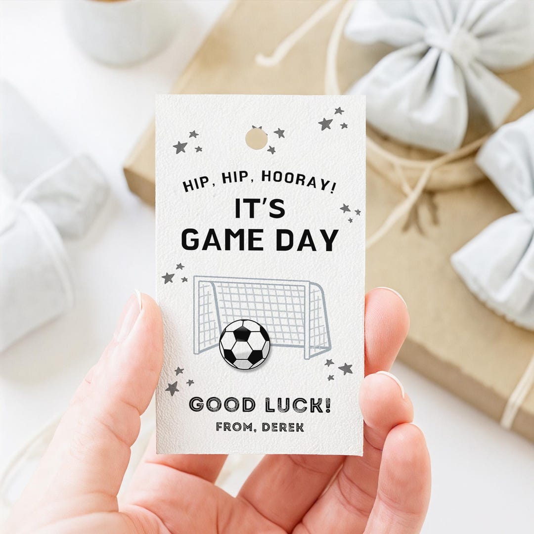 Editable Soccer Game Day Tag, Editable Soccer Snack Tag, Soccer Treat ...