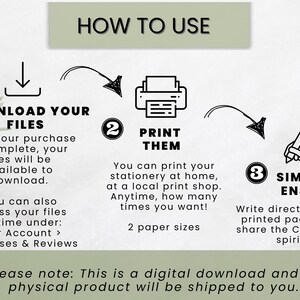 Festive Christmas Stationery Set – Printable Holiday Writing Paper ...