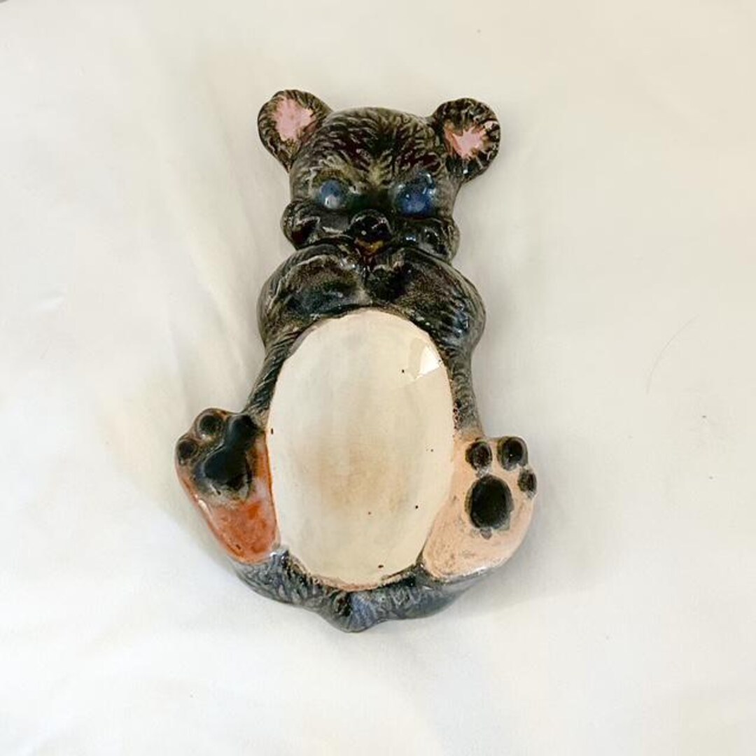 1970s Ceramic Bear Spoon Rest - Etsy