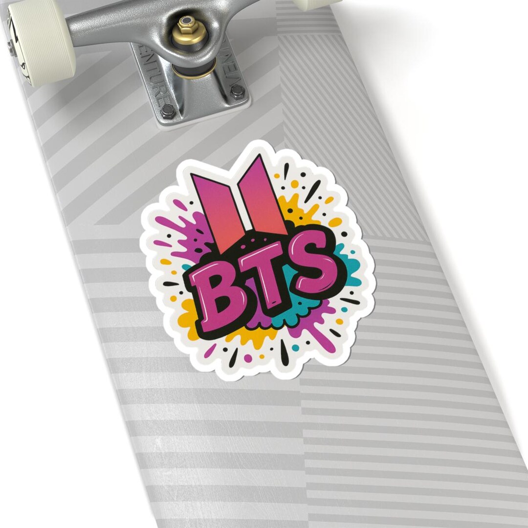 BTS Logo Splash Sticker – K-pop ARMY Decal - Etsy