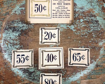 Antique Price Tags | Etsy