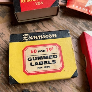 Your Collection Can Start Now Vintage Dennison Stars and Labels - Etsy