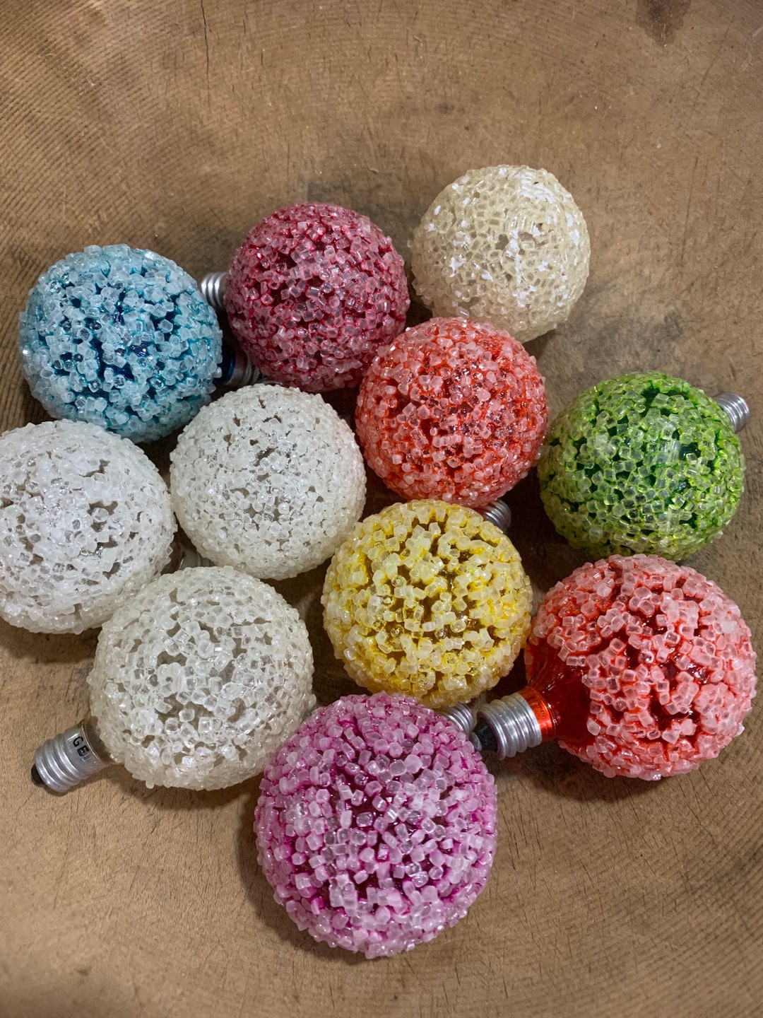 Tested and Stellar Vintage Ice Holiday Light Bulbs by GE - Etsy