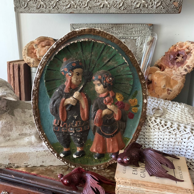 Chalkware Plaques - Etsy