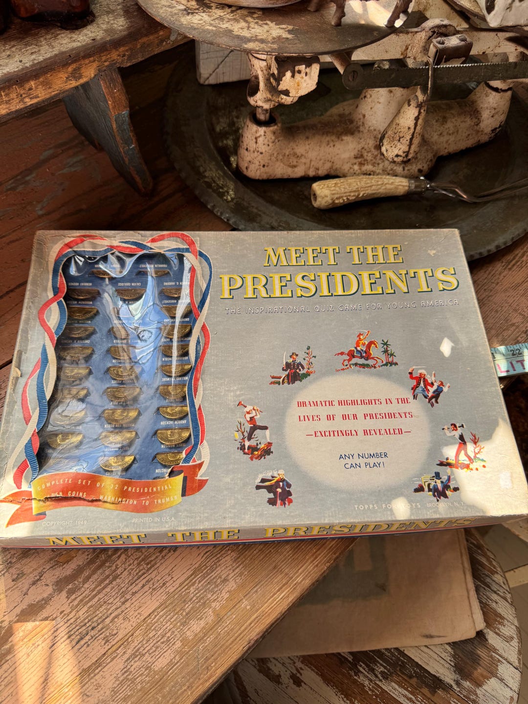 Meet the Presidents 1950 Educational Game Dial and Coins - Etsy