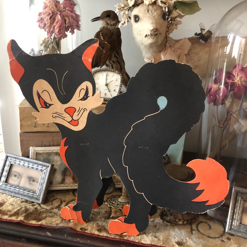 He Looks A Little Ratty Tat Vintage Halloween Black Cat - Etsy