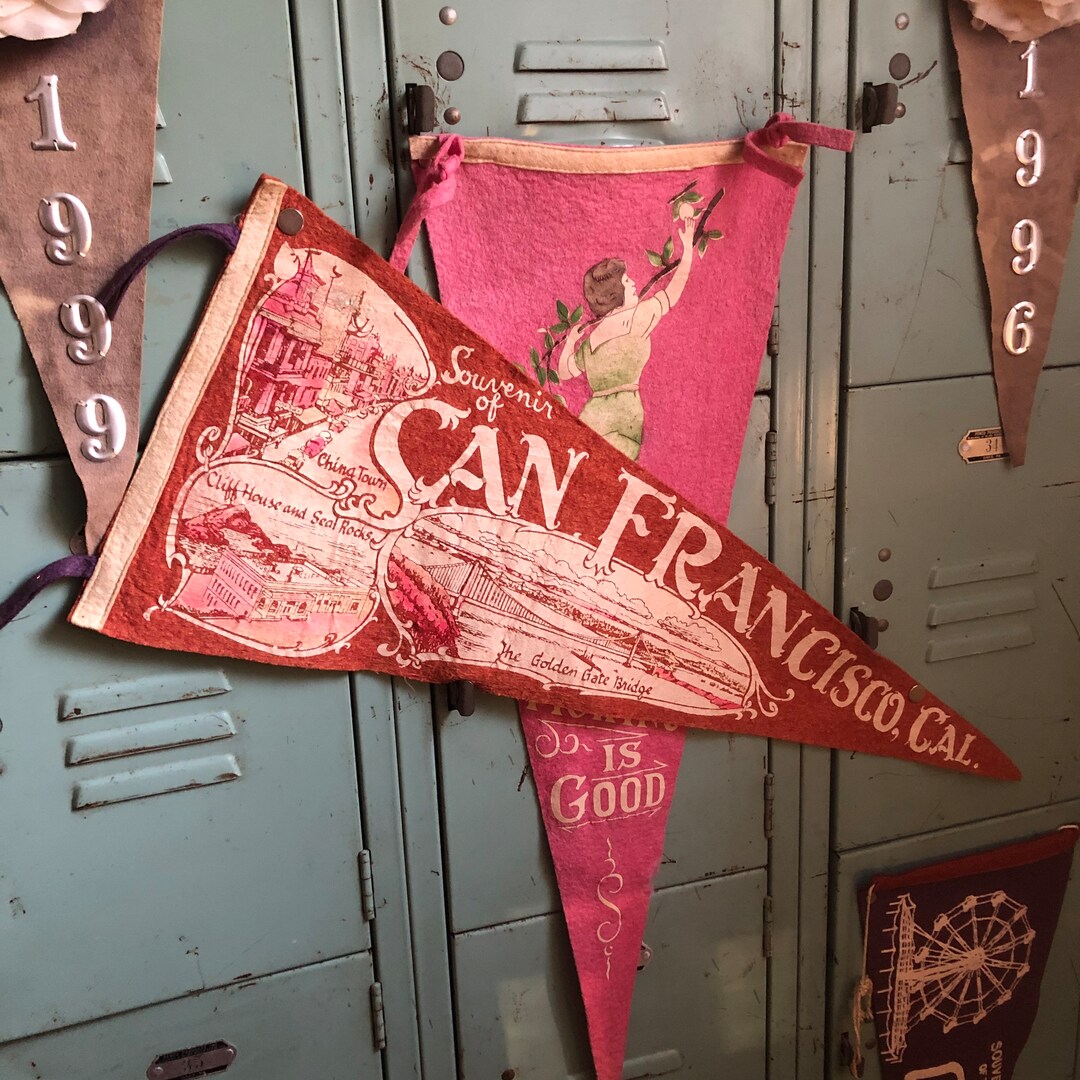 This Vintage Large Old Felt San Francisco California Pennant is the ...