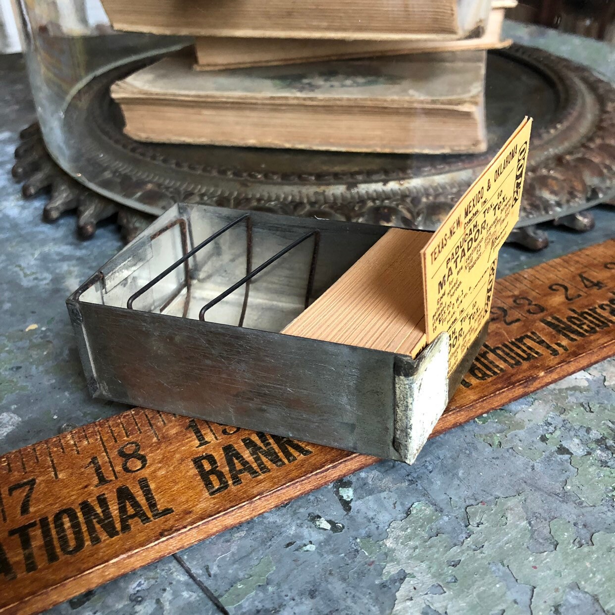 All Aboard Vintage Bus Tickets In Original Metal Dispenser Collectibles ...