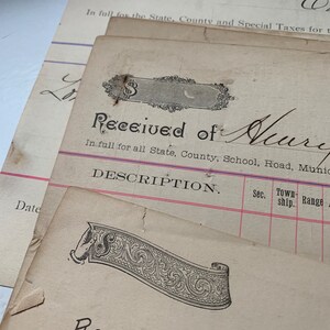 Collecting Your Bloody Money Antique Victorian Tax Receipts From the ...
