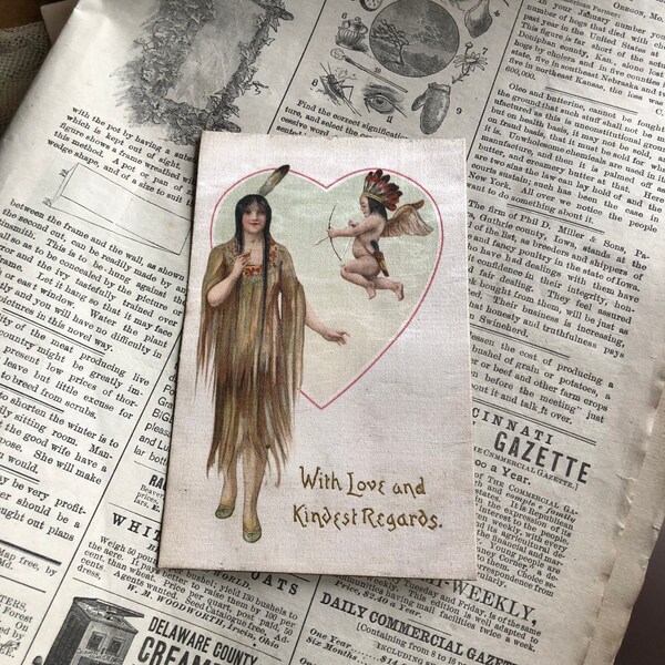 Antique Silk Postcard - Etsy