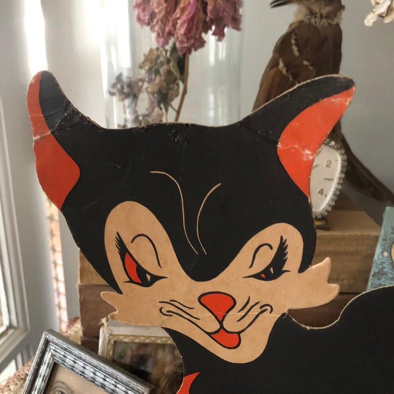 He Looks A Little Ratty Tat Vintage Halloween Black Cat - Etsy