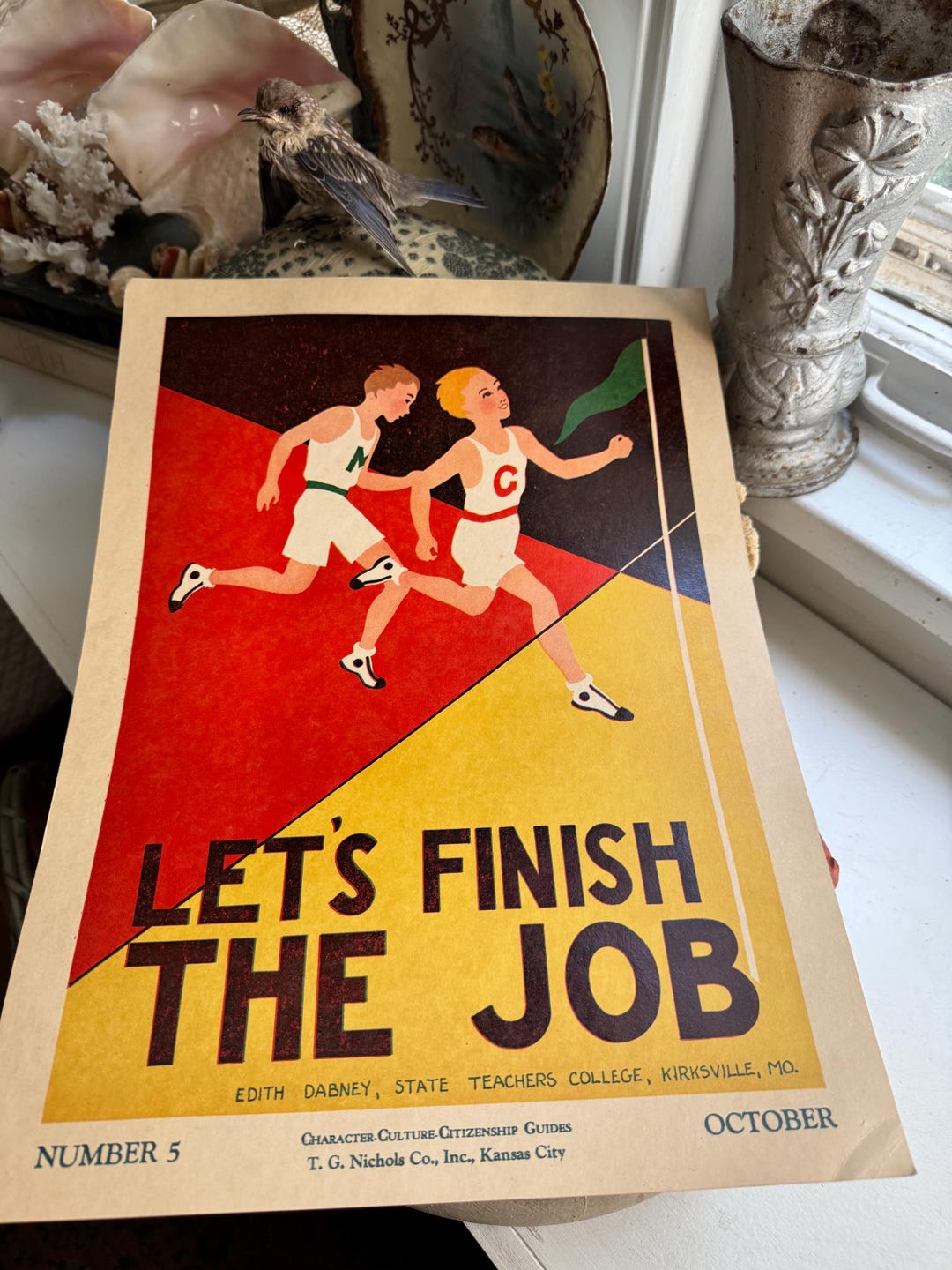 Let’s Finish the Job Art Deco 1930s Chracter Culture Citizenship Poster ...