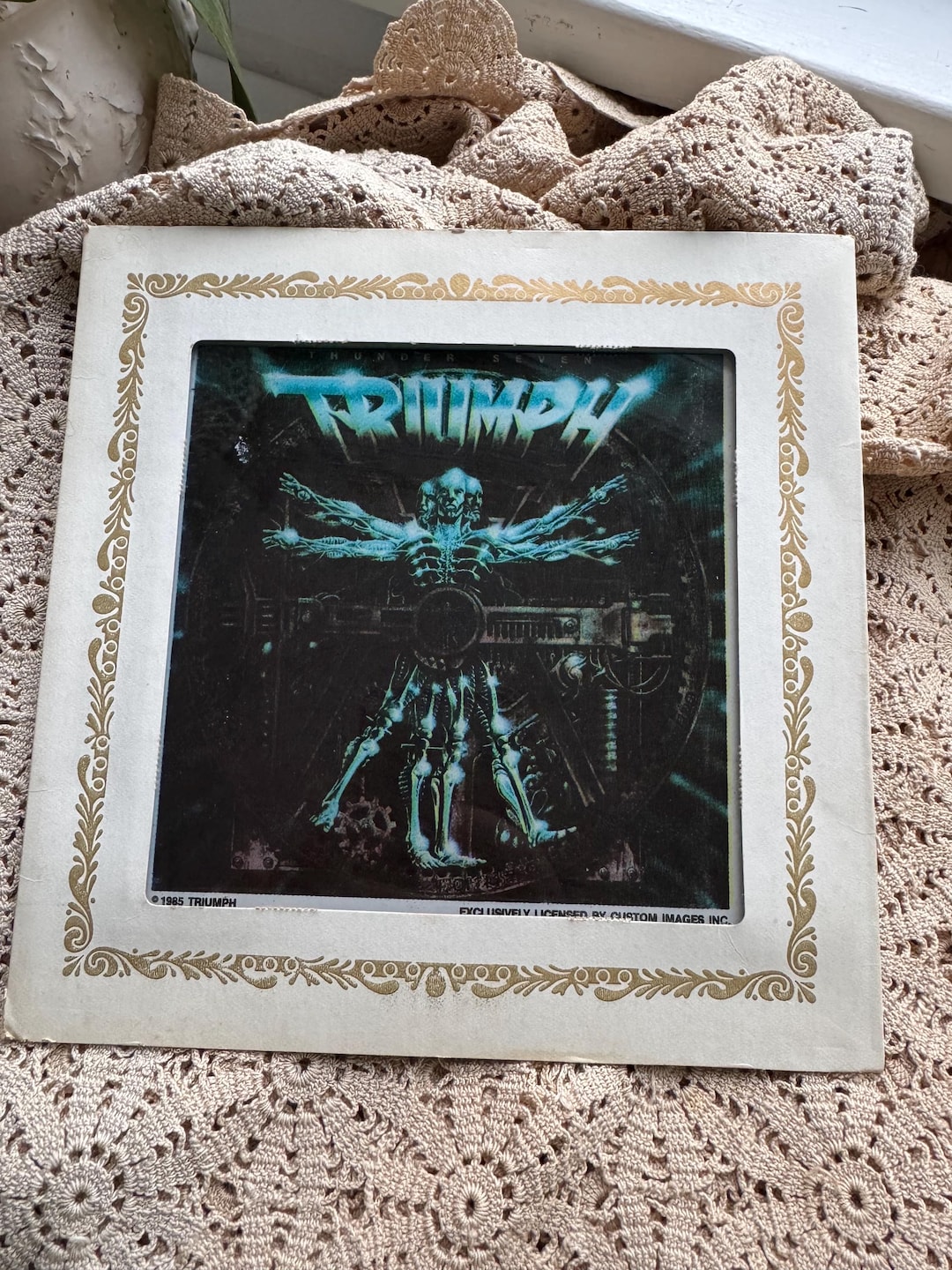 Vintage 1985 Triumph Band Souvenir Carnival Mirror - Etsy