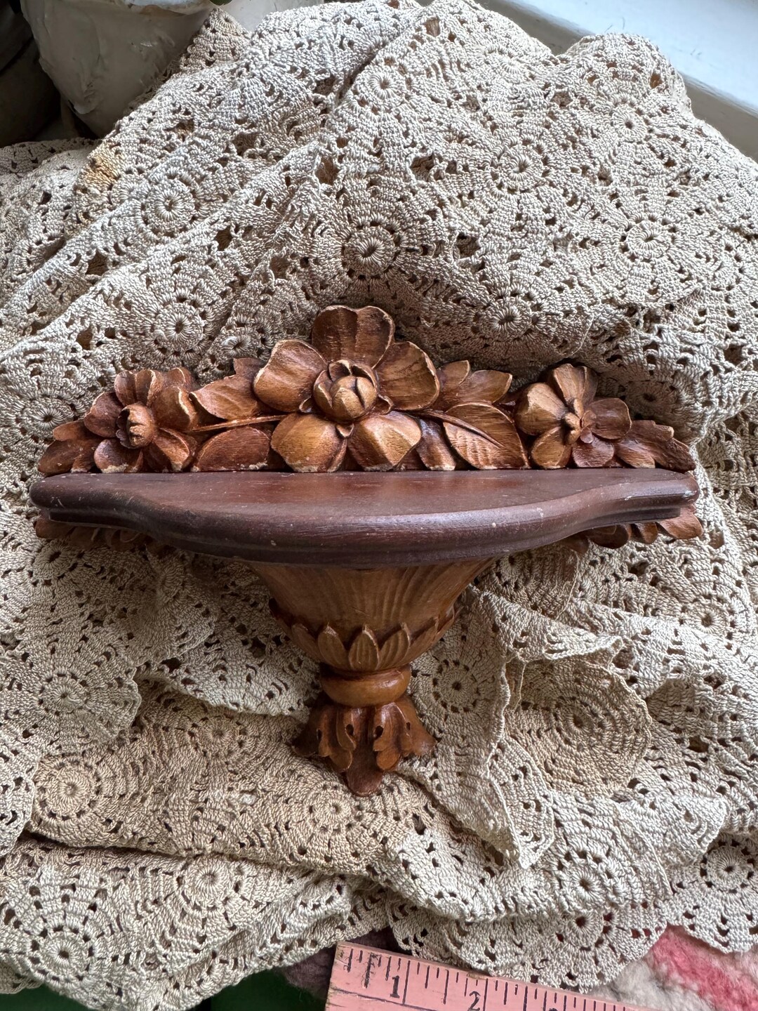 A Pretty Little Shabby Sconce Shelf for Your Curious Object to Shine - Etsy