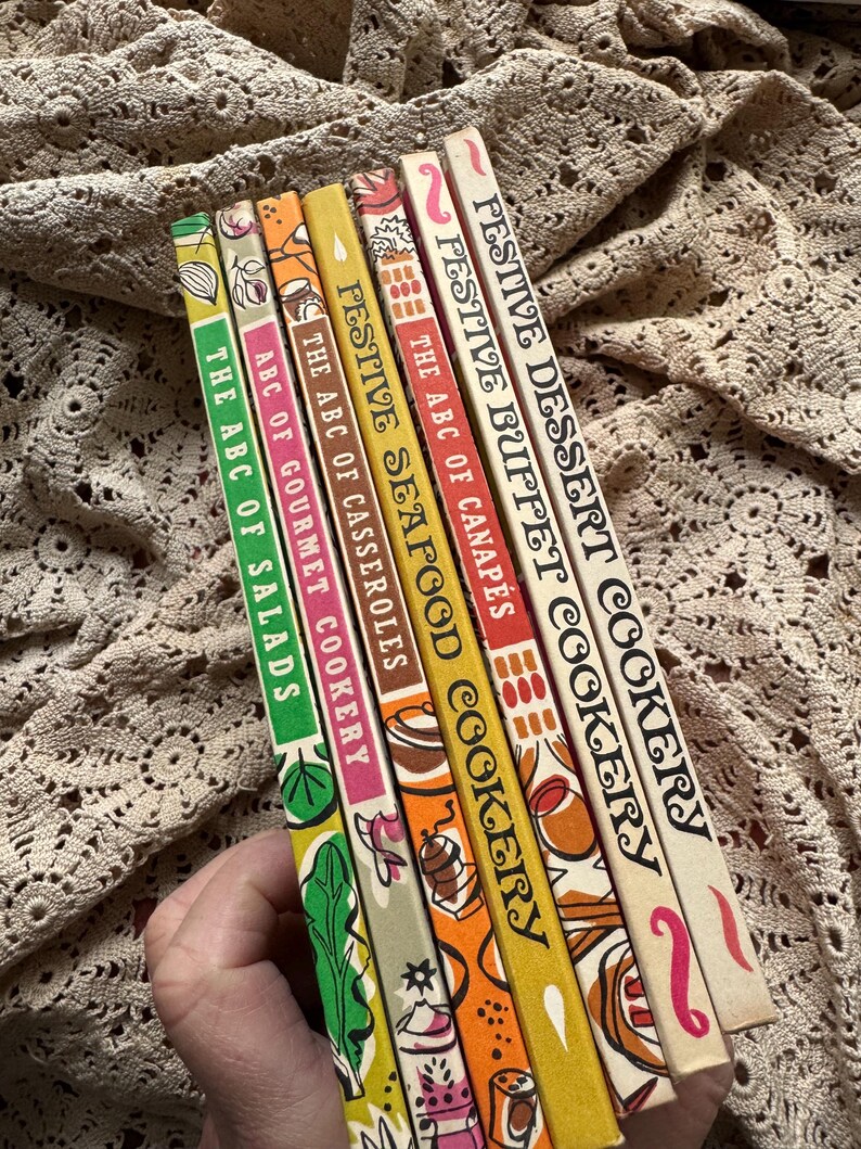 A Set of Vintage Fun Retro Mcm Cookbooks to Add to the Kitchen the Abcs ...