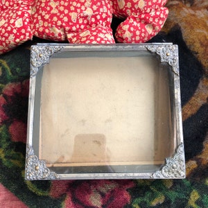 What Would You Display Antique Sloped Tin Glass Front Box - Etsy