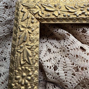 Surround Something Rad Antique Gold Floral Gesso Pictire Frame - Etsy