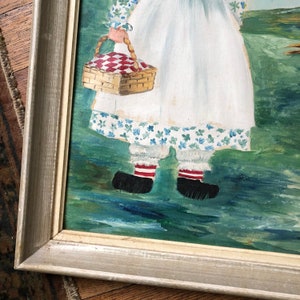 I Just Loved Her Ho Hum Look Vintage Folk Art Raggedy Ann Oil Painting ...