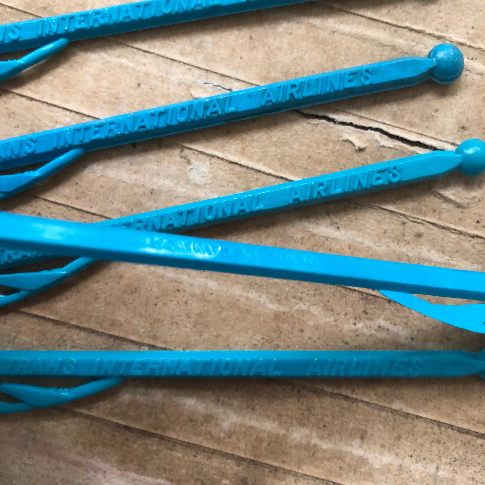 Ill Send You One Vintage Trans International Airlines Swizzle - Etsy