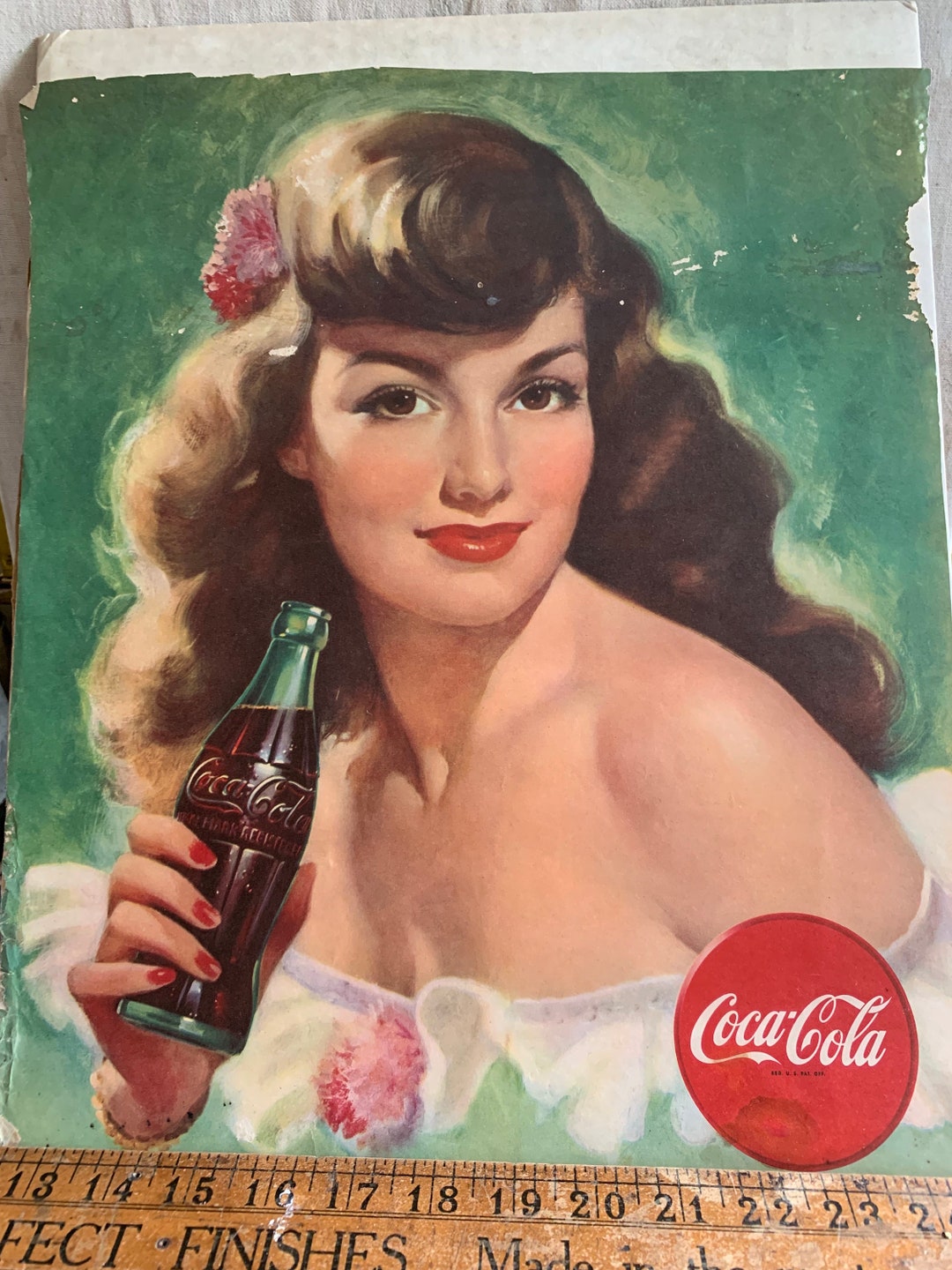 She’s an Original Late 1940s Early 50s Vintage Coca Cola Advertising ...