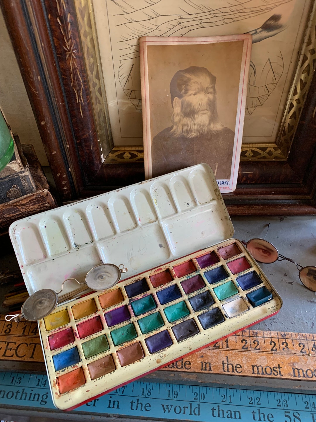 Im All About the Color Pallet Inside Vintage Kopy Kat - Etsy