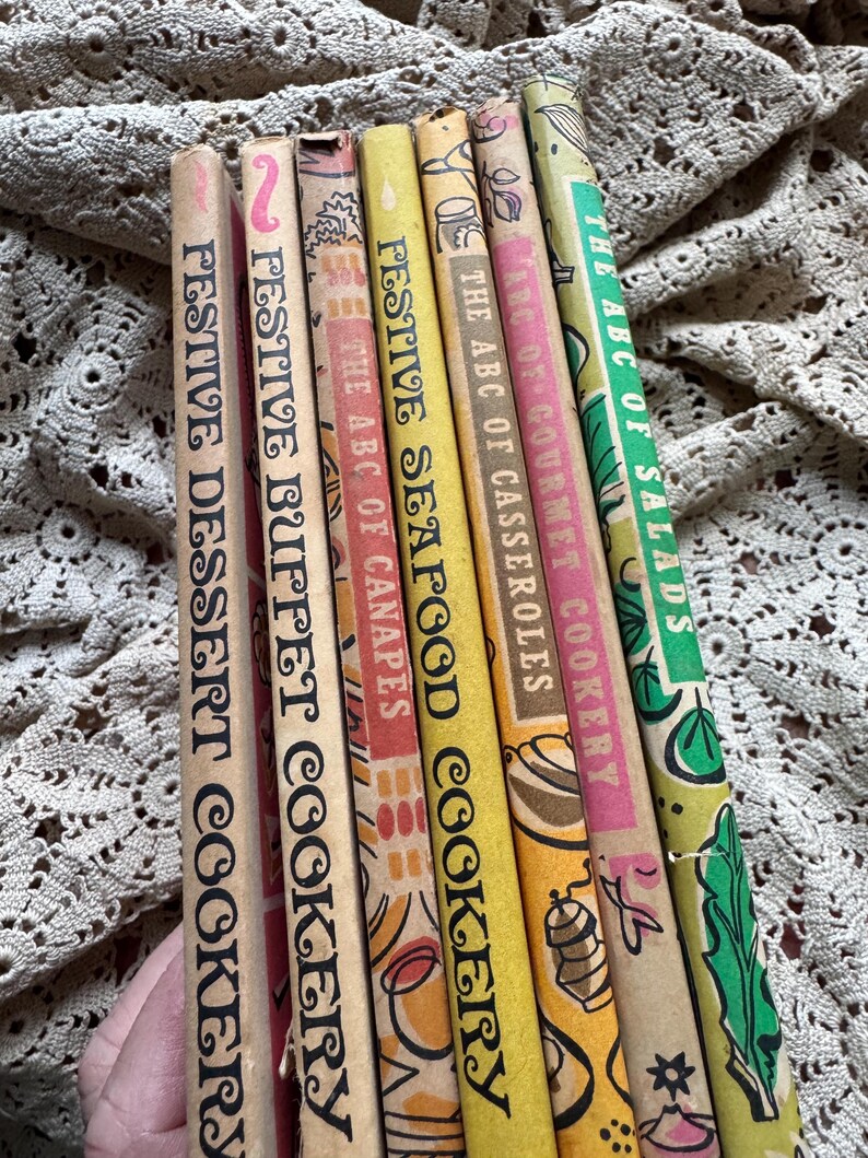 A Set of Vintage Fun Retro Mcm Cookbooks to Add to the Kitchen the Abcs ...