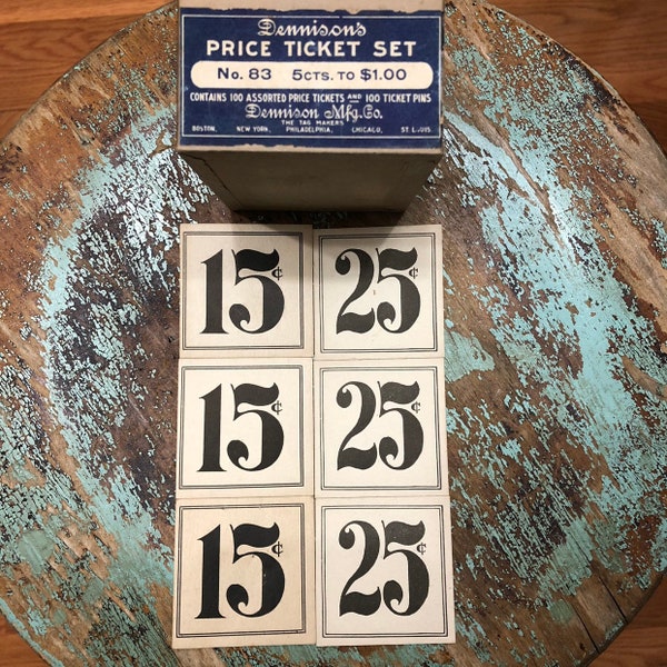 Antique Price Tags - Etsy