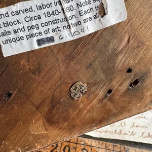 An Old Block of Wood Never Looked so Rad Antique Numbered Wall Paper ...