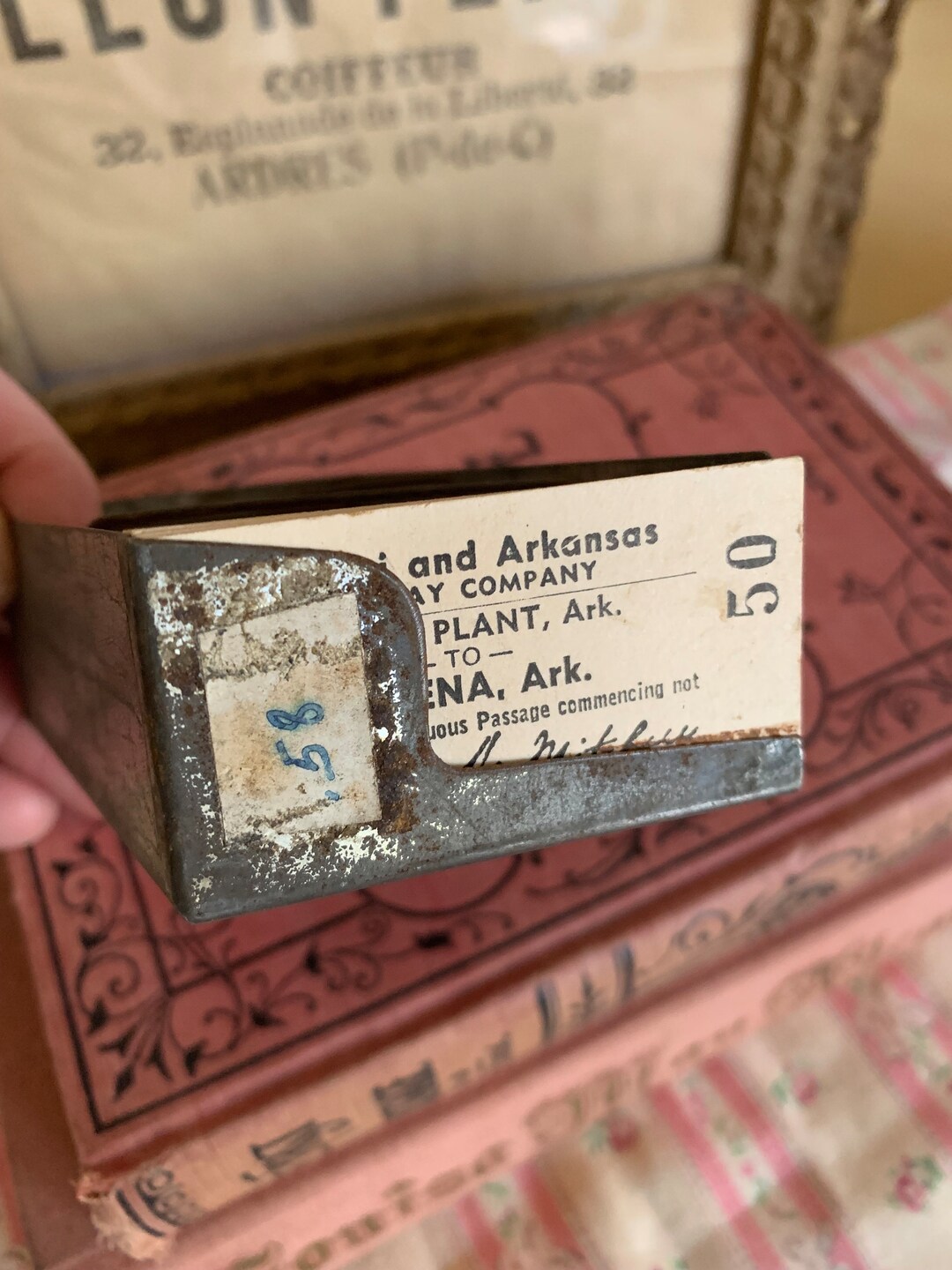 All Aboard Vintage Train Tickets in Original Metal Dispenser - Etsy