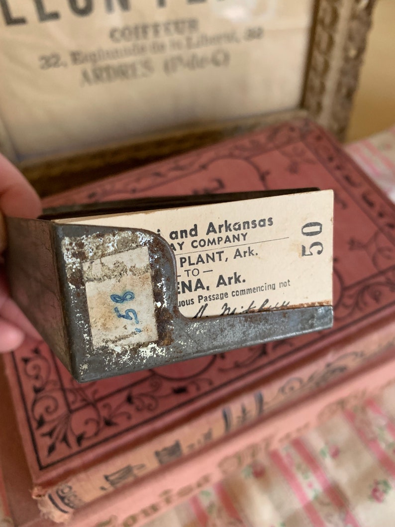 All Aboard Vintage Train Tickets in Original Metal Dispenser - Etsy