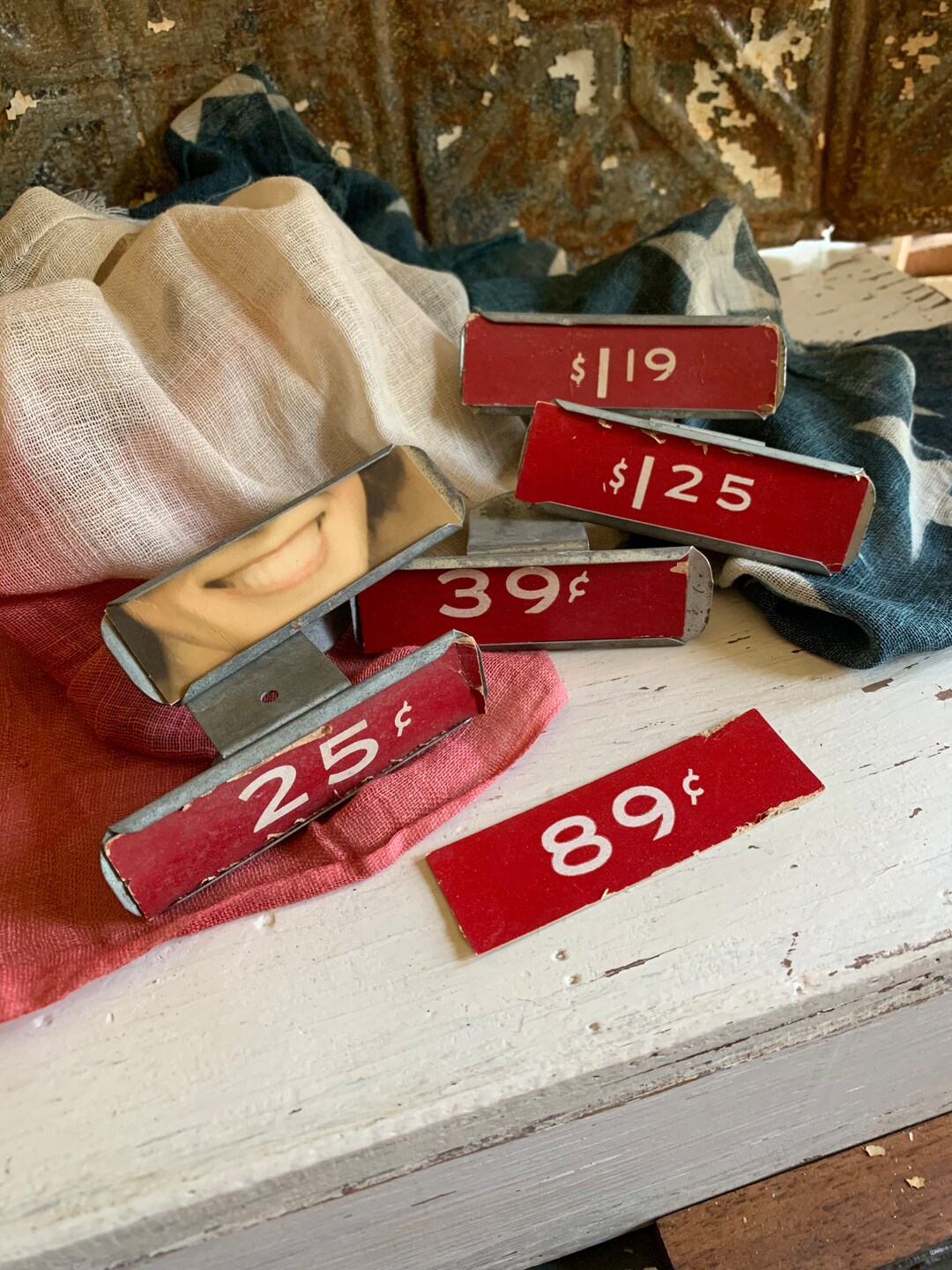 Name Your Price Vintage Store Shelf Price Tag Metal Clips - Etsy