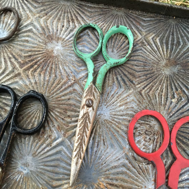 4 Inches of Wow the Evolution of Antique & Vintage Scissors | Etsy