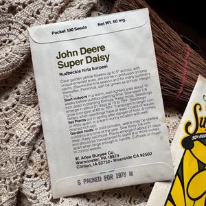 A Little Gift From John Deere Vintage 1978 Super Daisies Seed Packs - Etsy