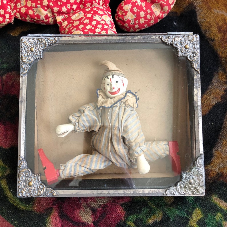 What Would You Display Antique Sloped Tin Glass Front Box | Etsy