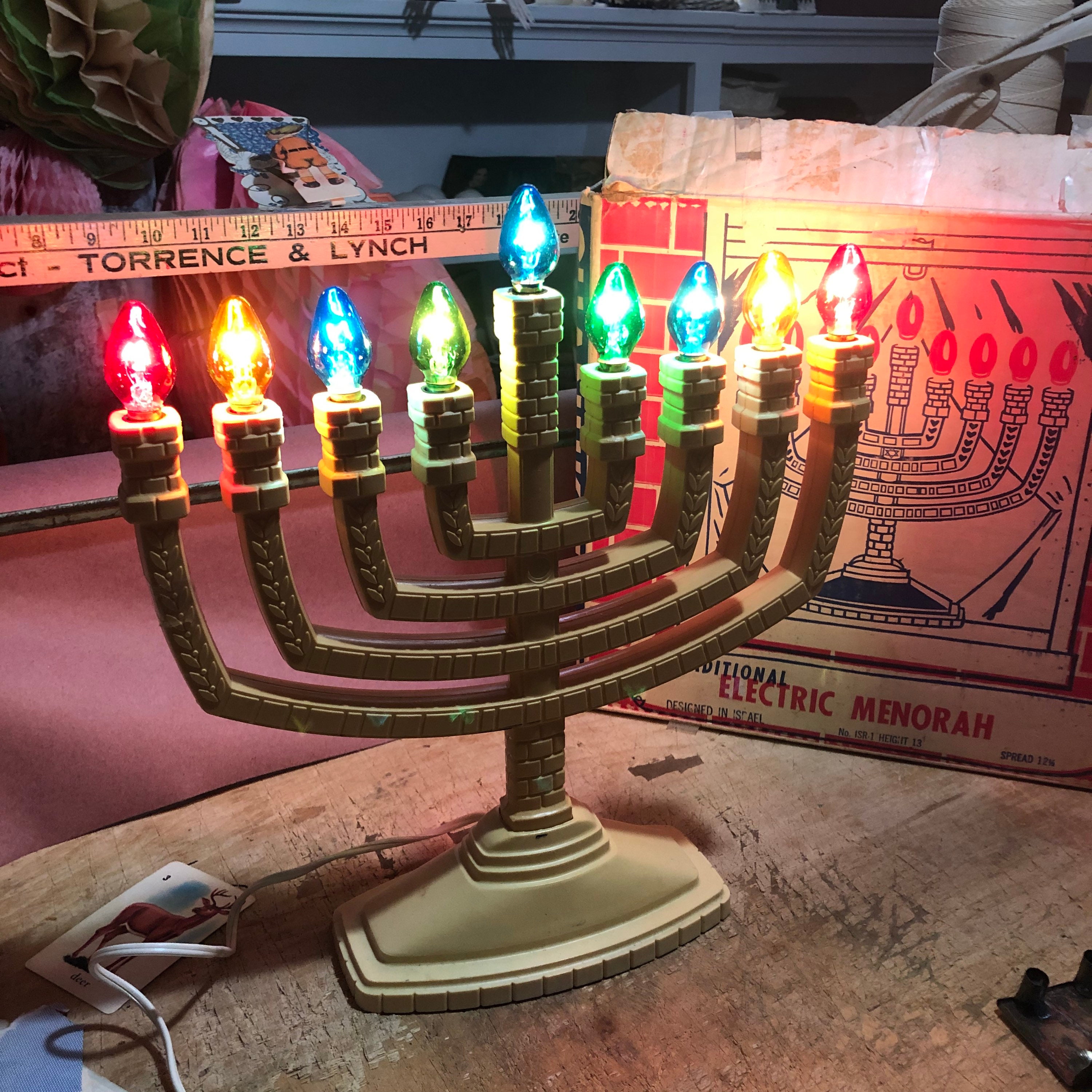Lucite Electric Menorah